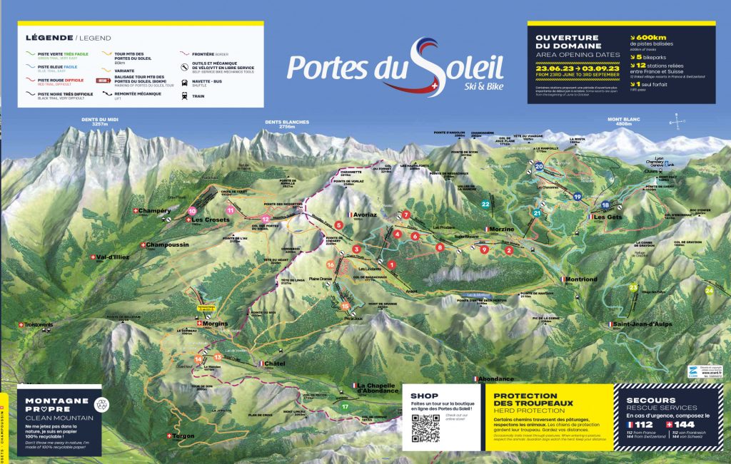 Piste maps - Winter and summer - Northstar Chalets