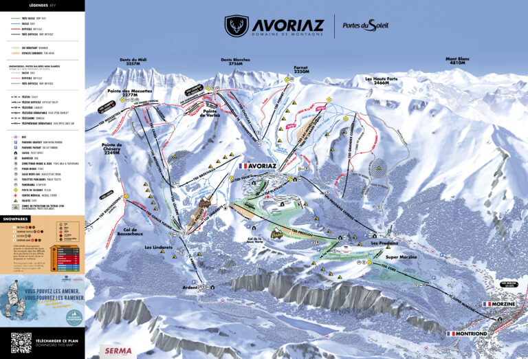 Piste maps - Winter and summer - Northstar Chalets